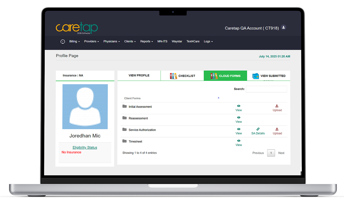 EIDBI Software | Caretap