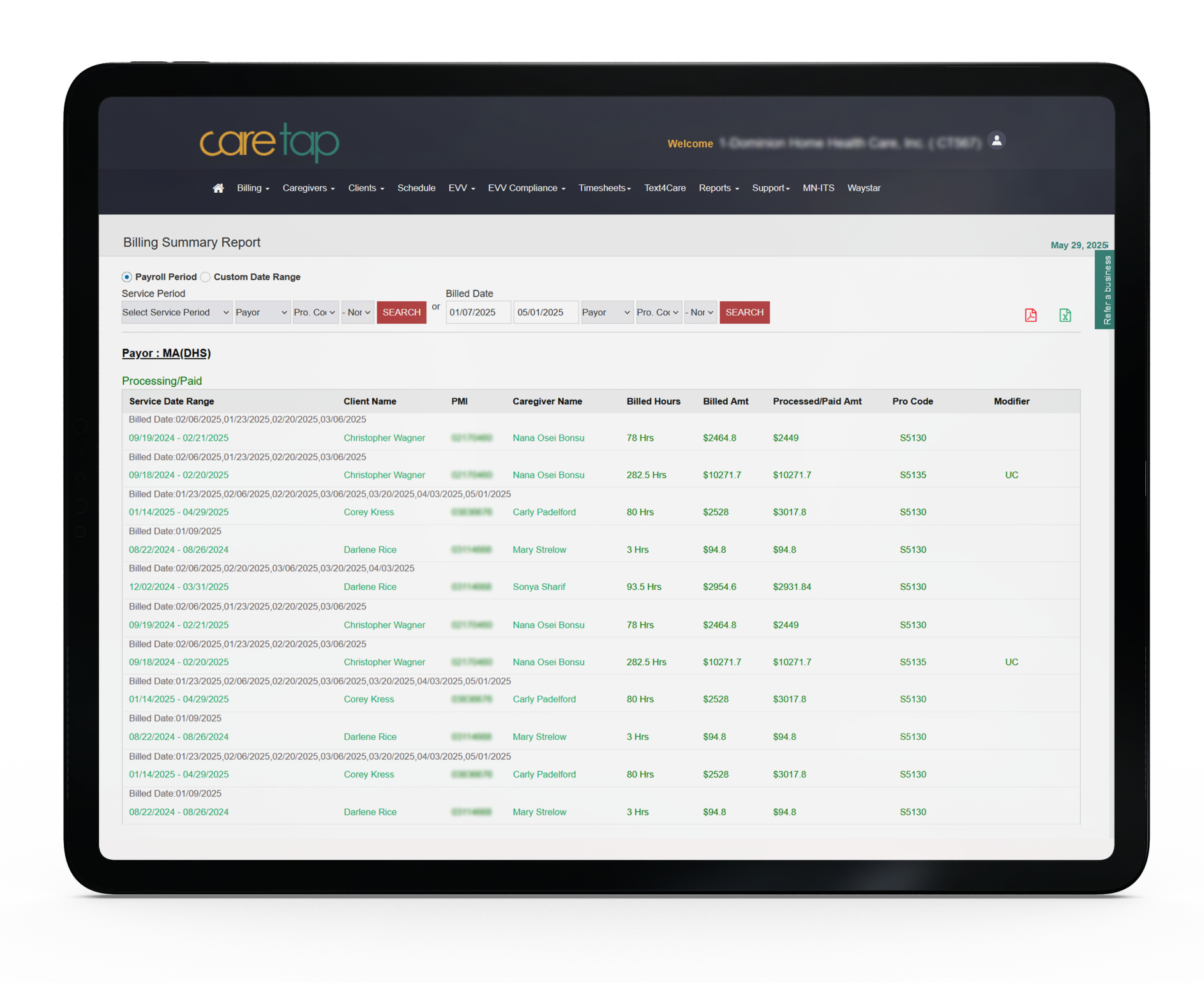 Billing Services | Caretap